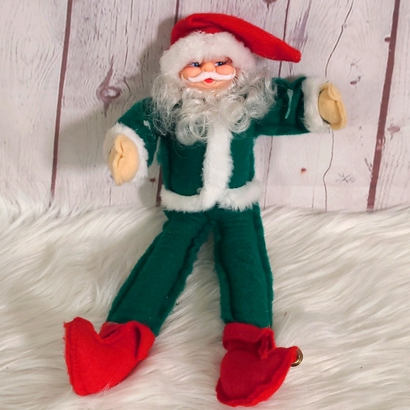 Vintage | Holiday | Vintage 9s Rubber Face Santa Claus Poseable ...